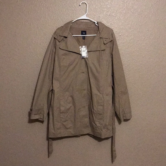 GAP | Jackets & Coats | Womens Khaki Hooded Gap Utility Jacket | Poshmark